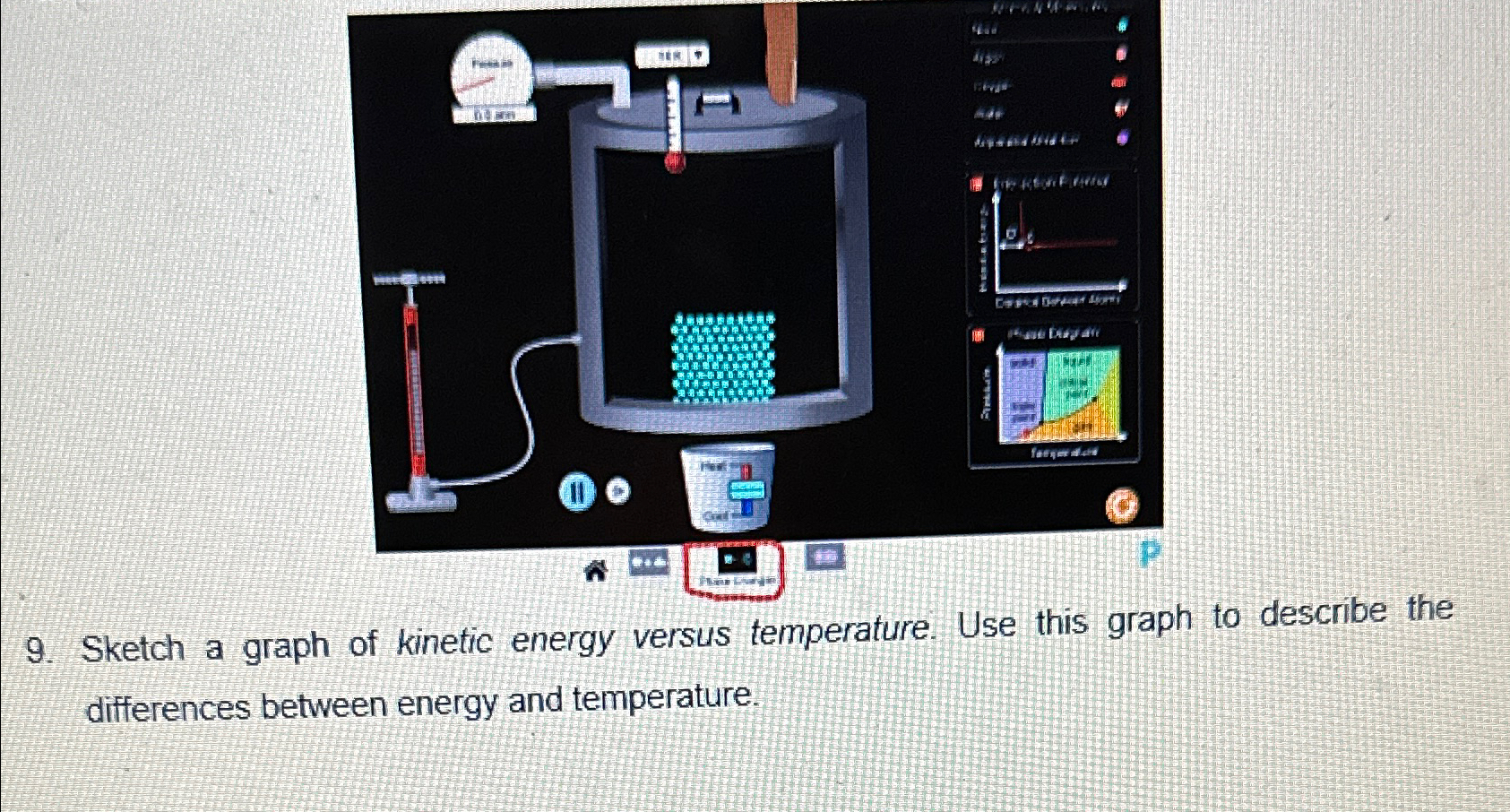 Solved Sketch a graph of kinetic energy versus temperature. | Chegg.com