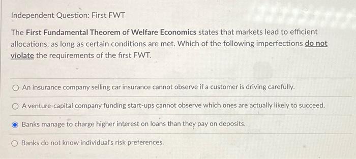 Solved Independent Question: First FWT The First Fundamental | Chegg.com