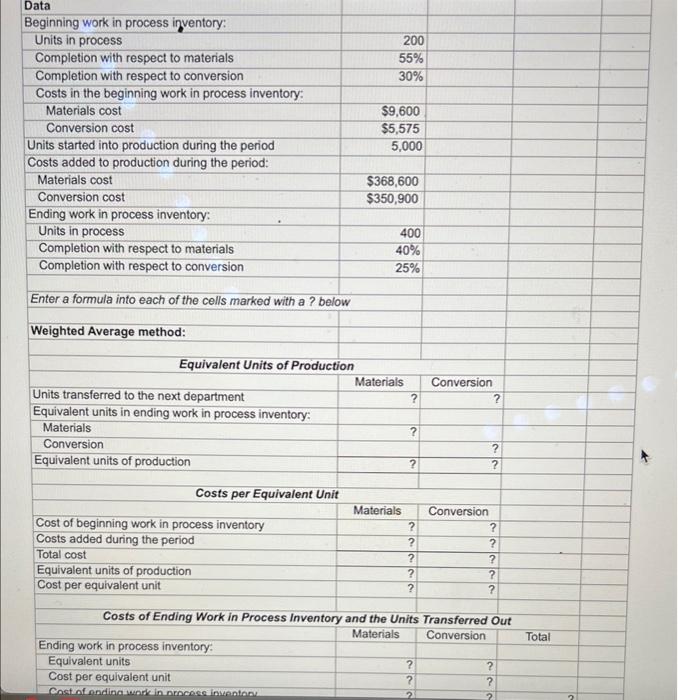Solved For example, in cell B34 enter the formula "= B9". | Chegg.com