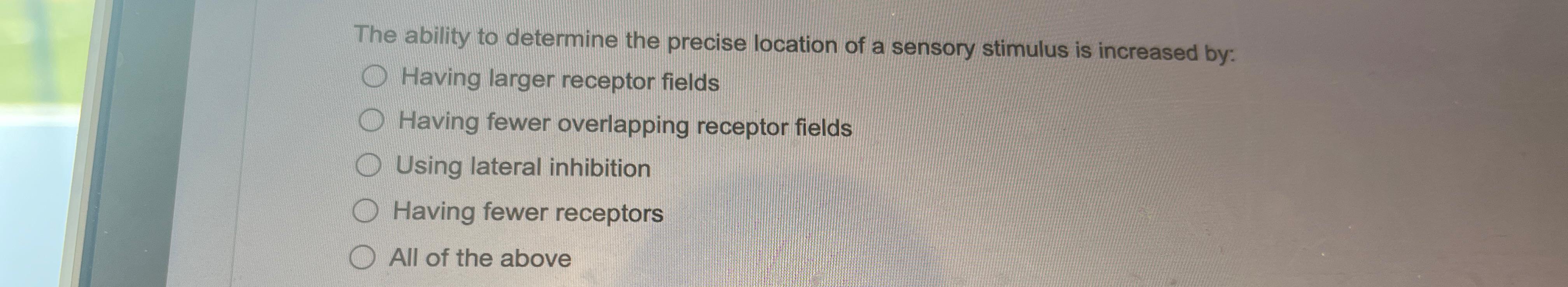 Solved The ability to determine the precise location of a | Chegg.com