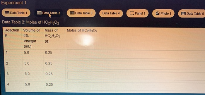 Exercise 1 Limiting Reactant Determination In this | Chegg.com