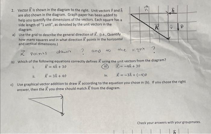 Solved are also shown in the diagram. Graph paper has been | Chegg.com