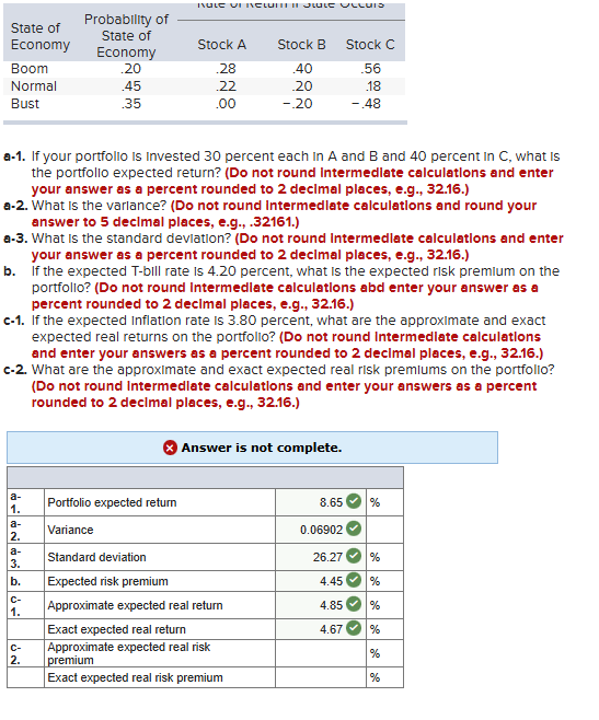 Solved c-2. ﻿What are the approximate and exact expected | Chegg.com