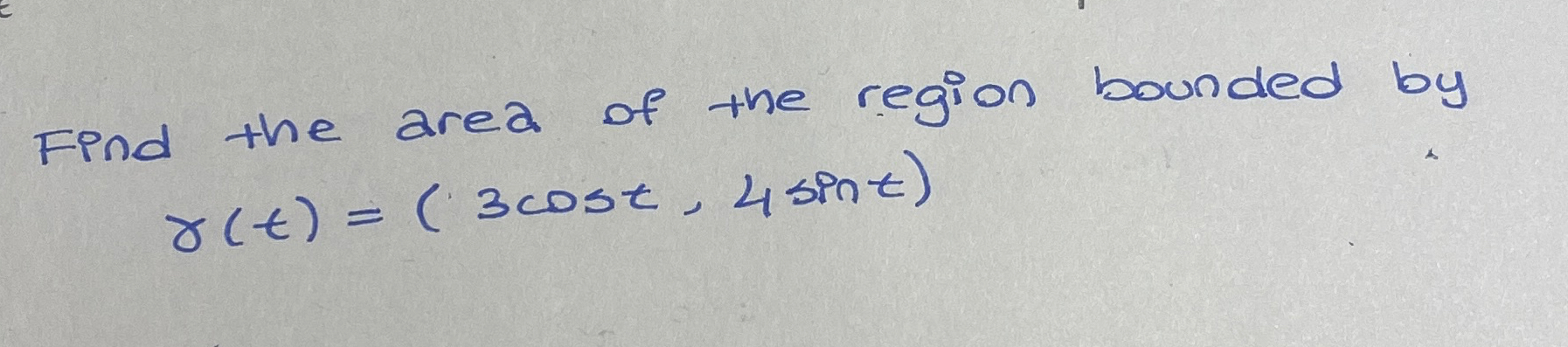 Find the area of the region bounded | Chegg.com