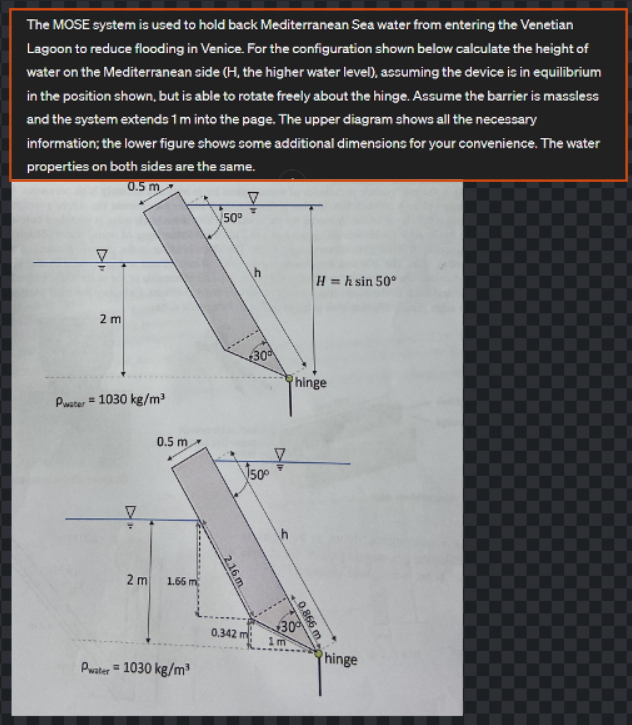 The MOSE system is used to hold back Mediterranean | Chegg.com