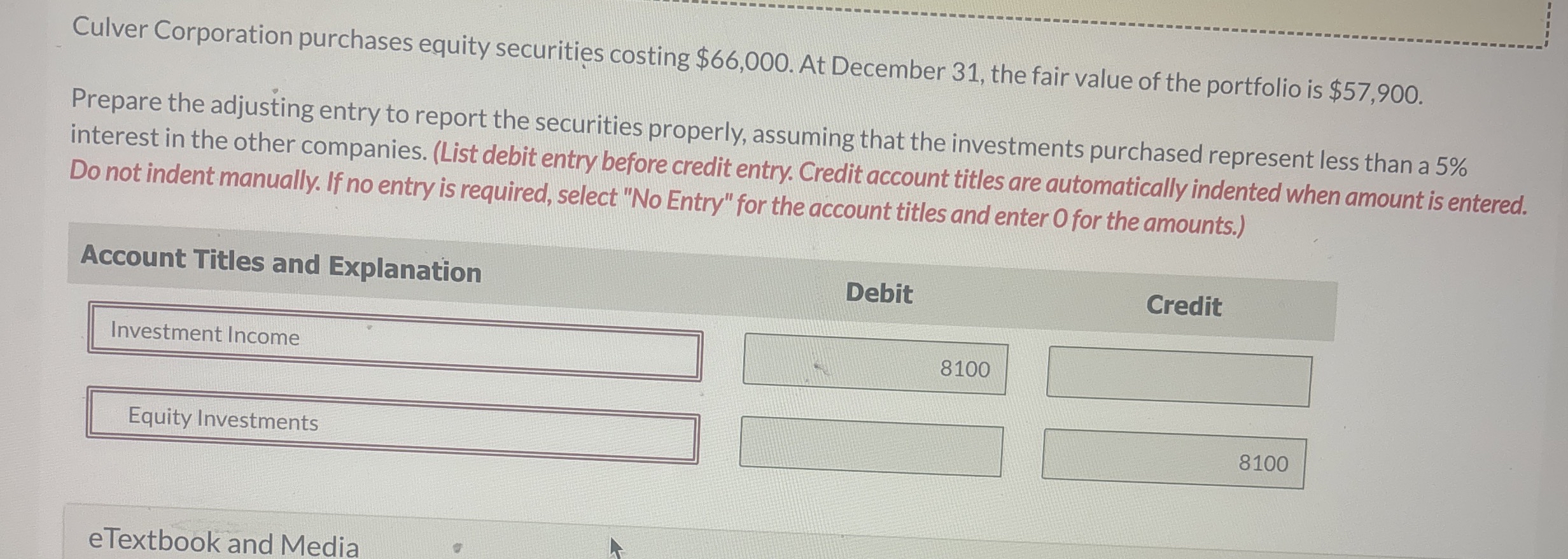 Solved Culver Corporation purchases equity securities | Chegg.com