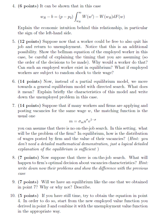 Solved (6 ﻿points) ﻿It can be shown that in this | Chegg.com
