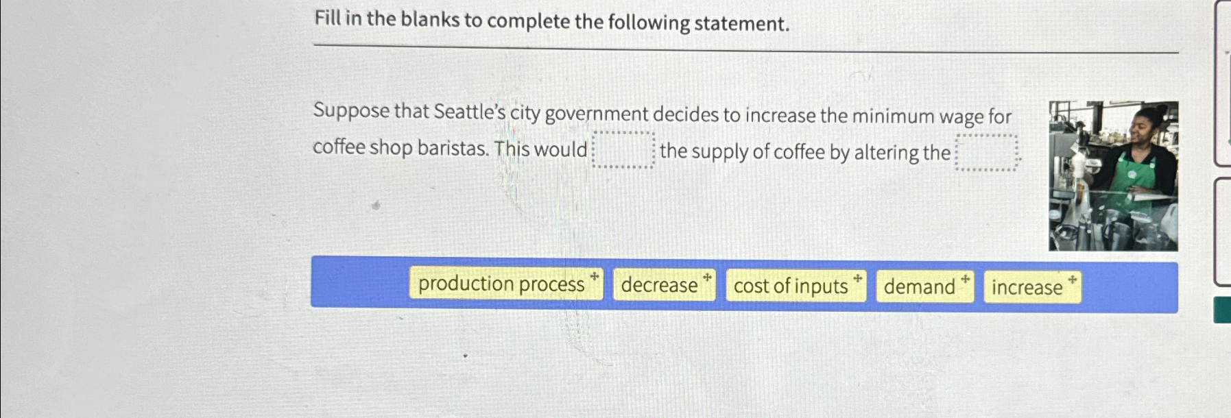 Solved Fill in the blanks to complete the following | Chegg.com
