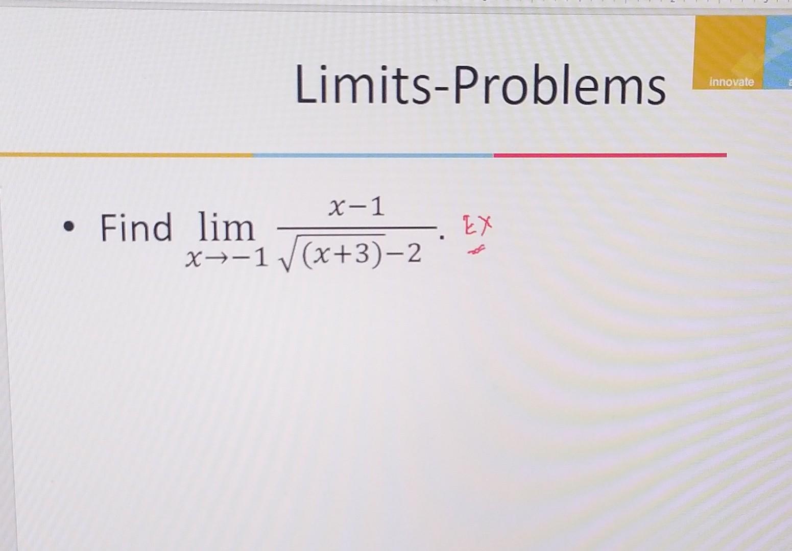 Solved \r\n\r\n\r\n\r\n\r\n\r\nLimits-Problems \\[ \\lim _{x | Chegg.com