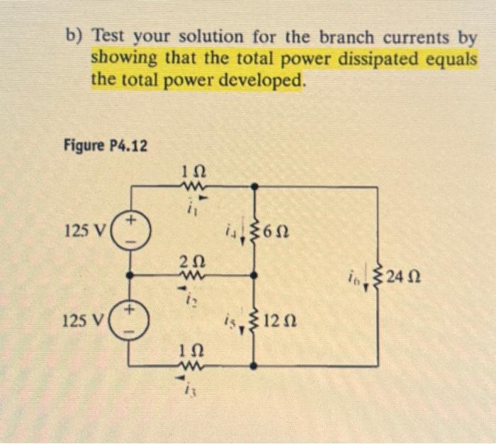 Solved 4.12 The circuit shown in Fig. P4.12 is a dc model of | Chegg.com