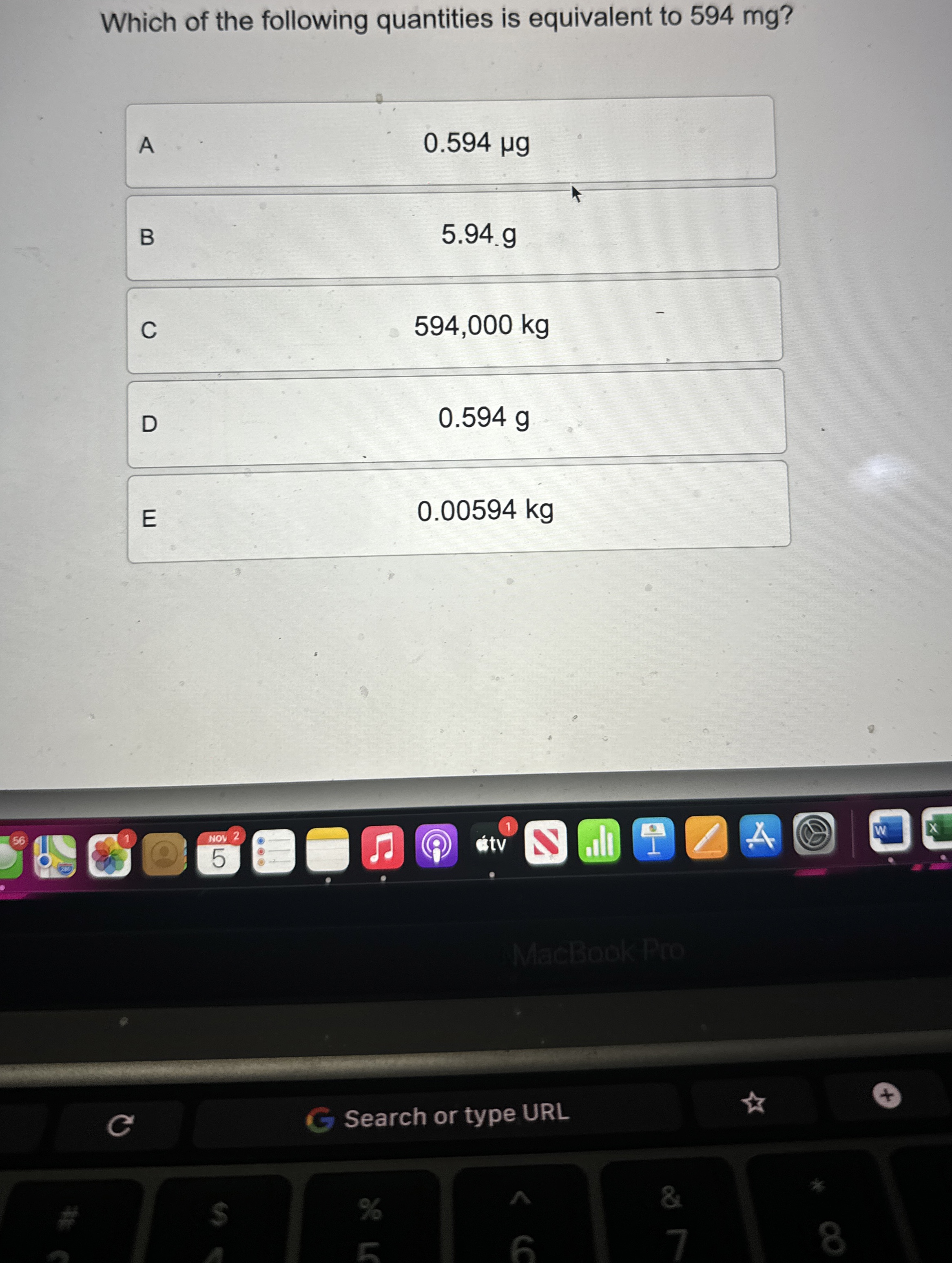 Solved Which of the following quantities is equivalent to | Chegg.com