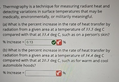 Solved Thermography is a technique for measuring radiant | Chegg.com