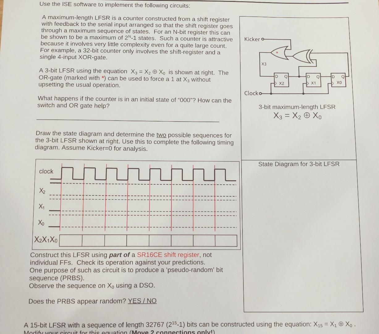 Solved Use the ISE software to implement the following | Chegg.com