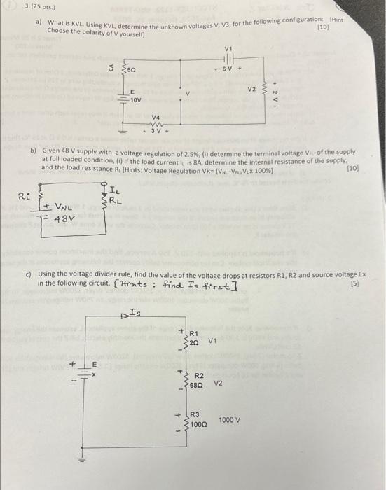 Solved a) What is KVL Using KVL, determine the unknown | Chegg.com Solved a) What is KVL Using KVL, determine the unknown | Chegg.com