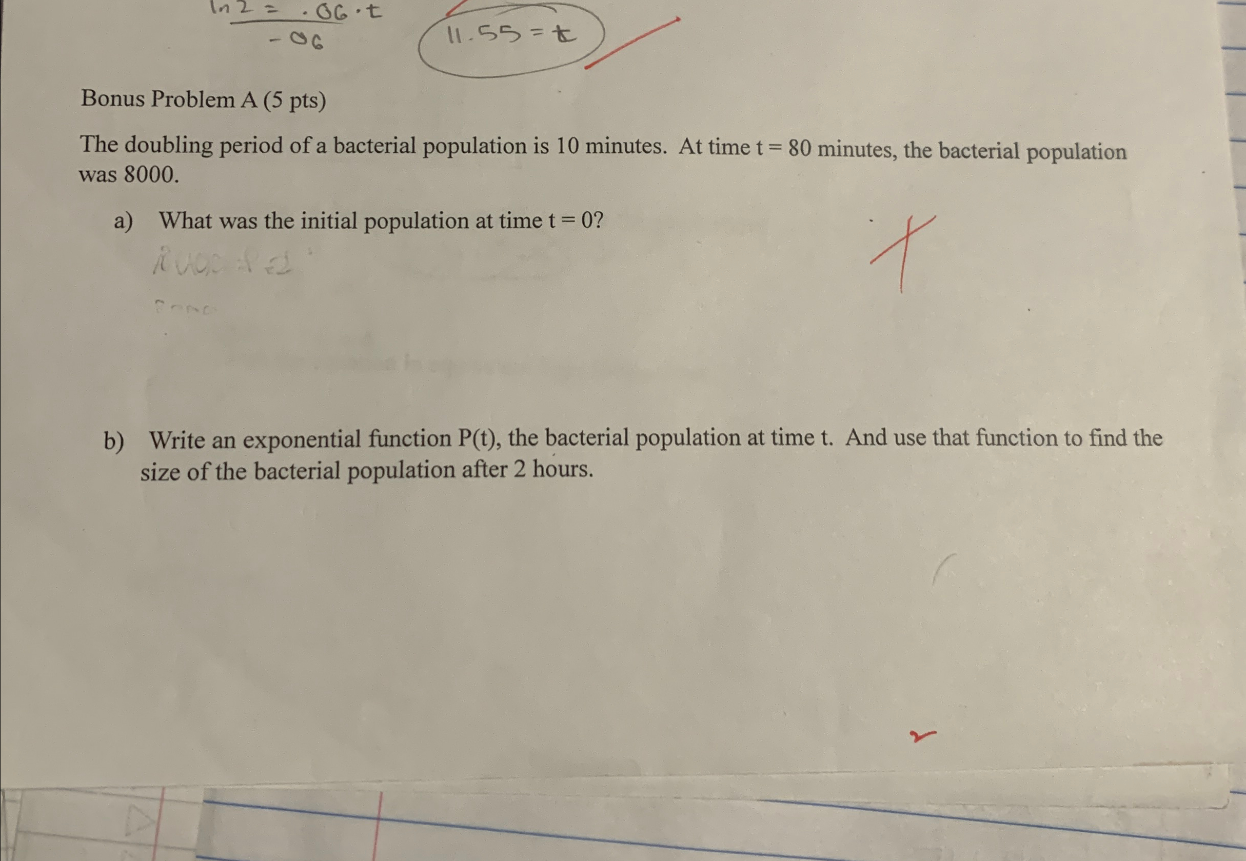 Solved Bonus Problem A (5 ﻿pts)The doubling period of a | Chegg.com