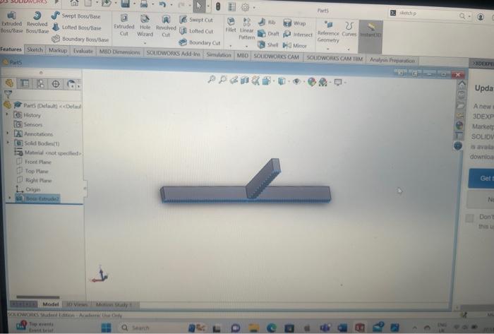 Solved as you can see i have initiating this 3D design on | Chegg.com