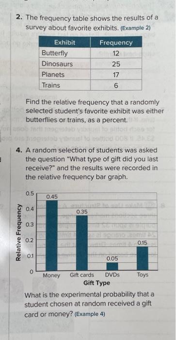 Solved 2. The frequency table shows the results of a survey | Chegg.com