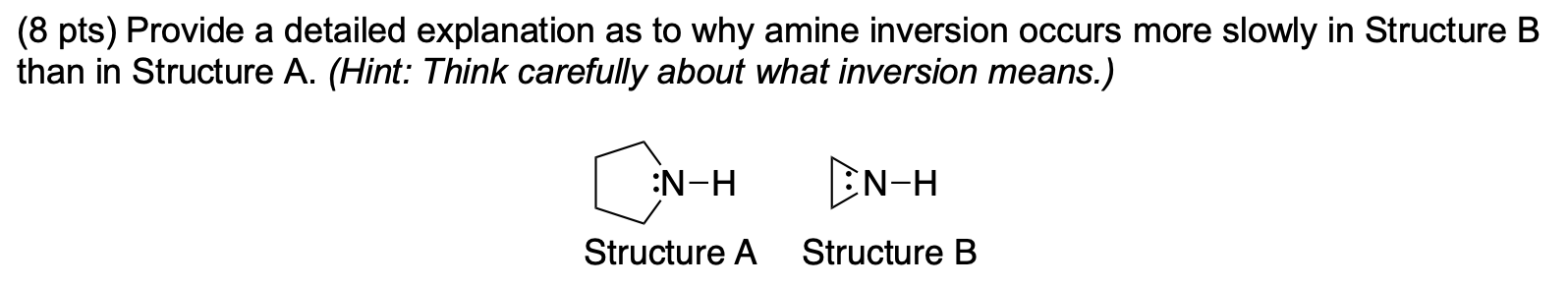 Solved (8 ﻿pts) ﻿Provide a detailed explanation as to why | Chegg.com