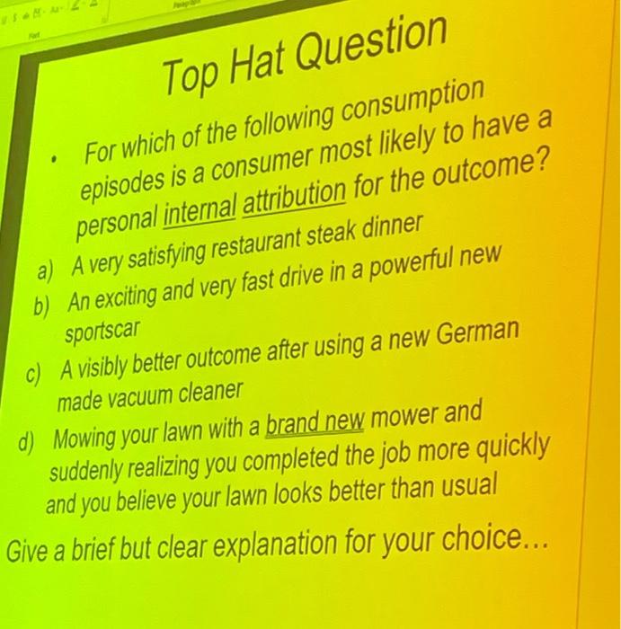 Top Hat Question - For which of the following | Chegg.com