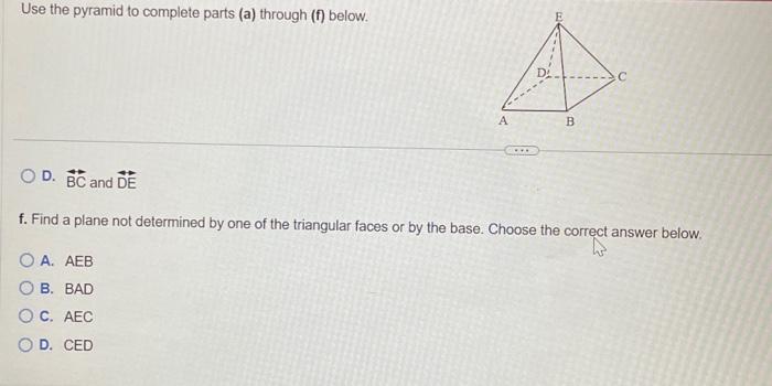 Solved Use the pyramid to complete parts (a) through (f) | Chegg.com