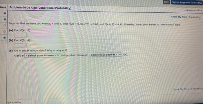 Solved Save Submit Assignment for Grading ons Problem 04-04 | Chegg.com