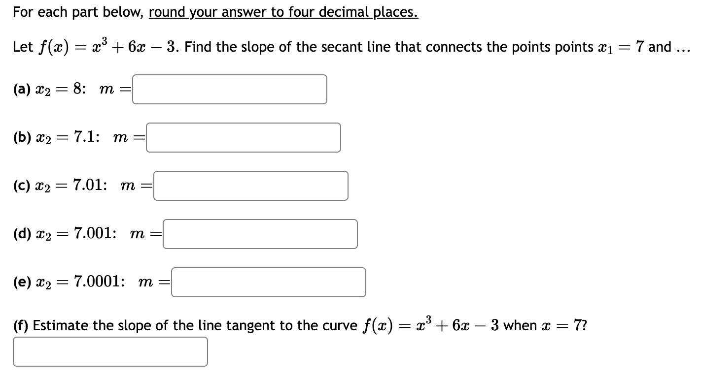 Solved For each part below, round your answer to four | Chegg.com
