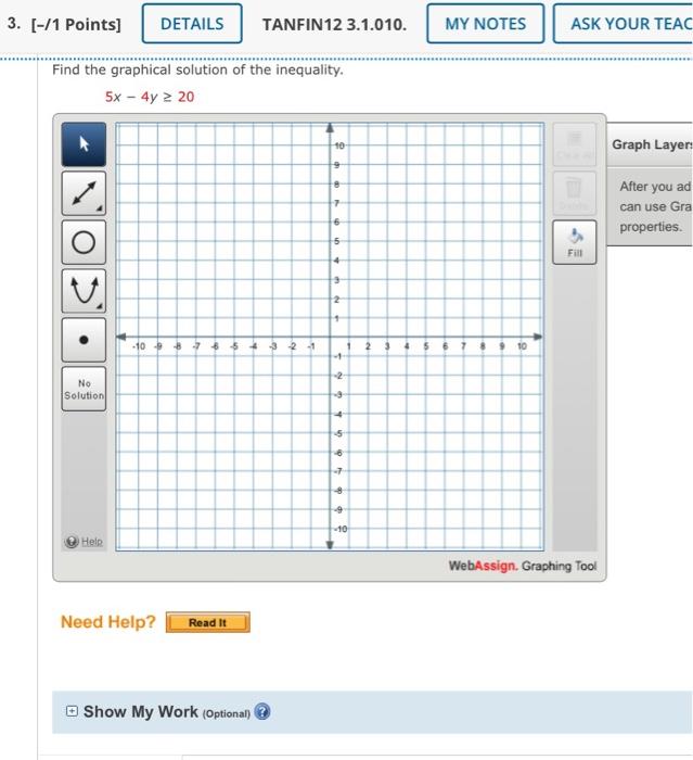 Solved 3. [-/1 Points] TANFIN12 3 Find the graphical | Chegg.com