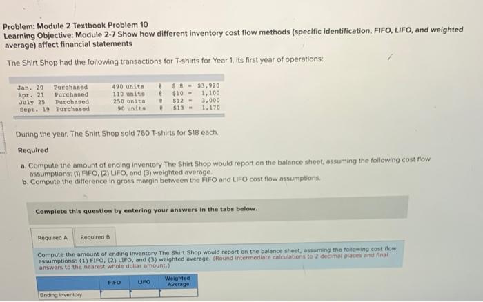 Solved Problem: Module 2 Textbook Problem 10 Learning | Chegg.com