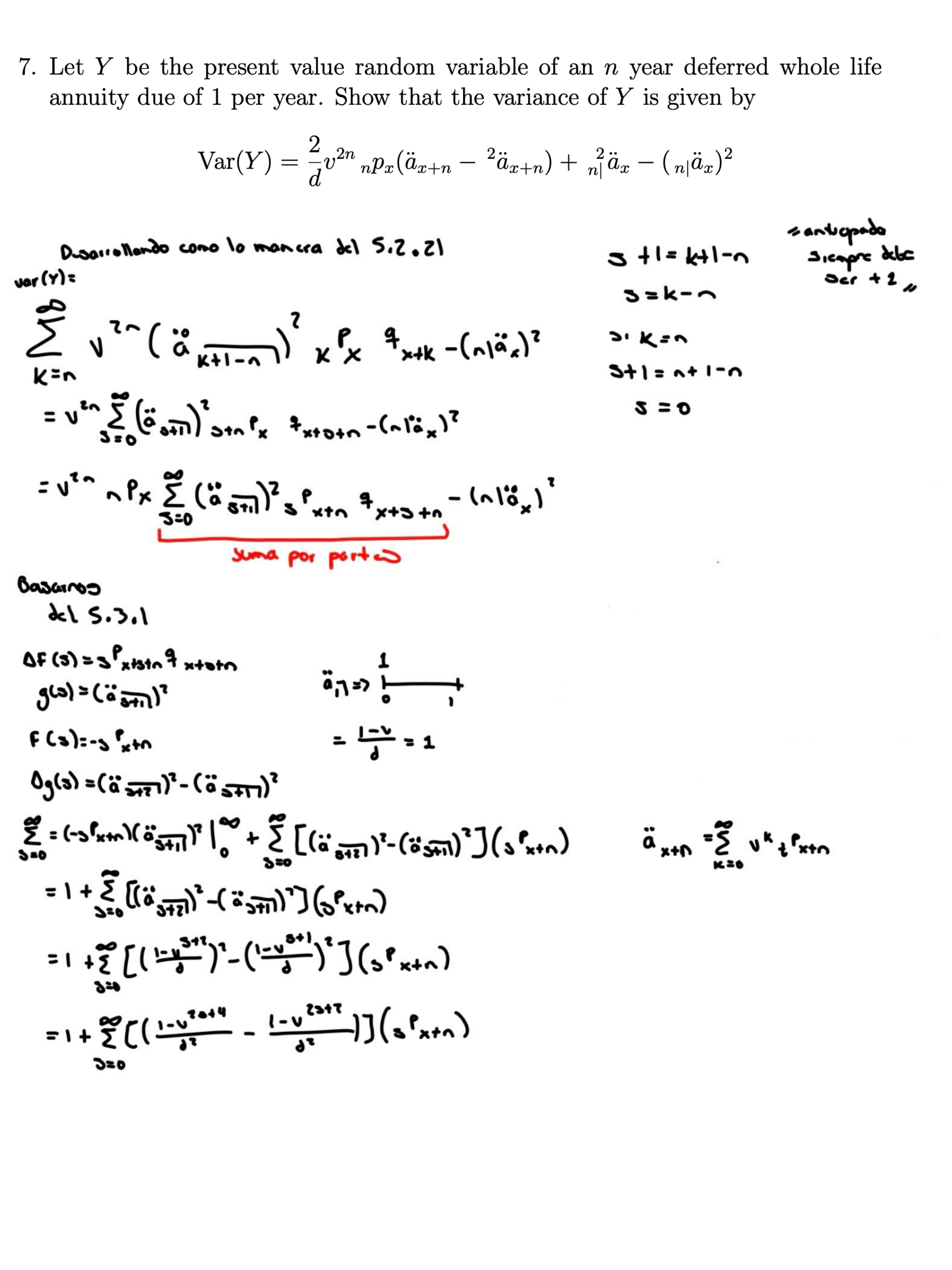 Solved Let Y ﻿be the present value random variable of an n | Chegg.com