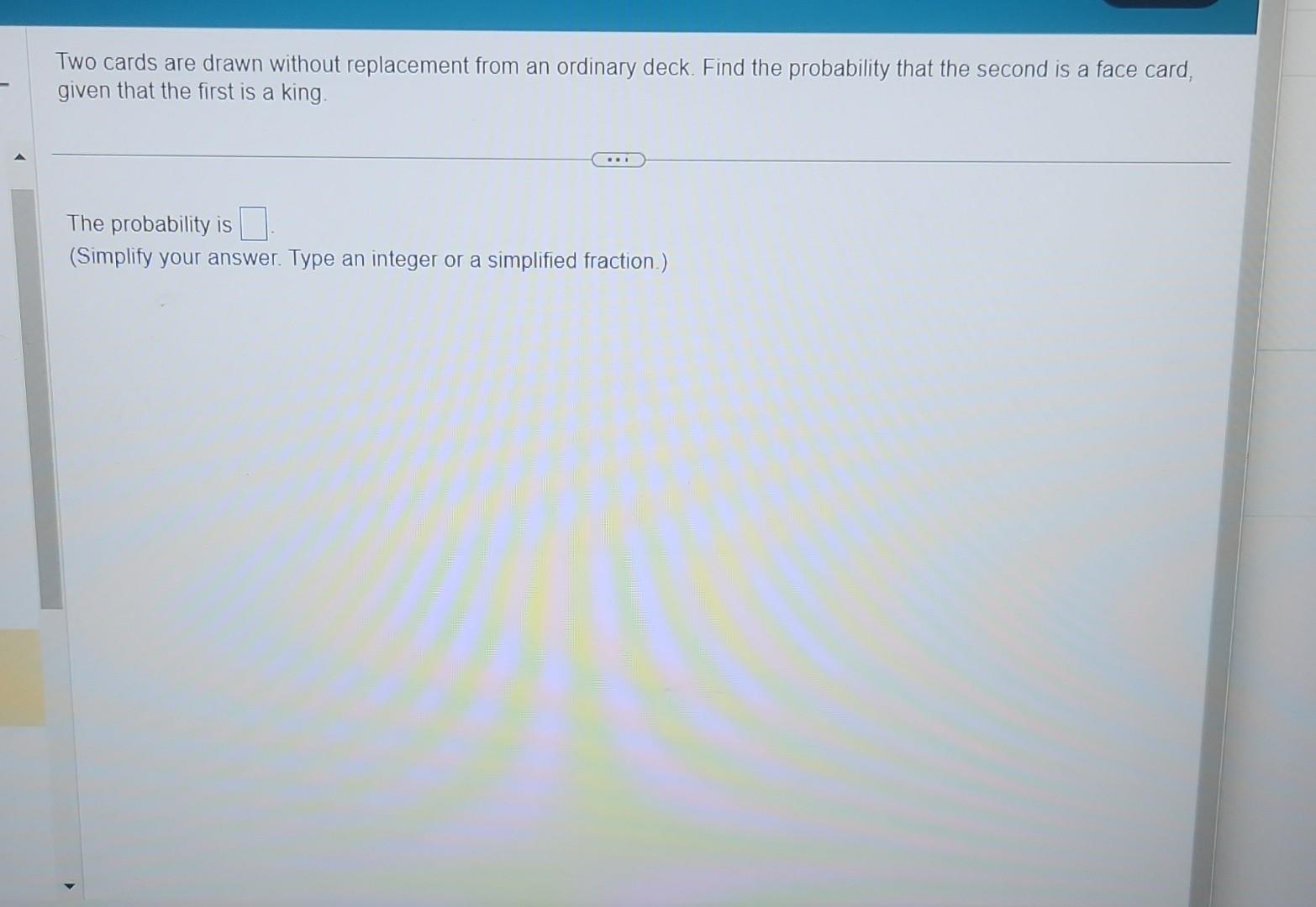 Solved Two cards are drawn without replacement from an | Chegg.com