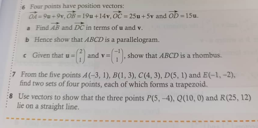 Solved 6 ﻿Four points have position | Chegg.com