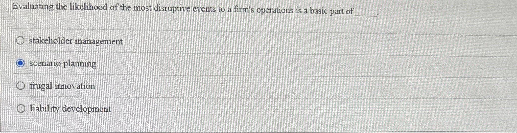 Solved Evaluating the likelihood of the most disnuptive | Chegg.com