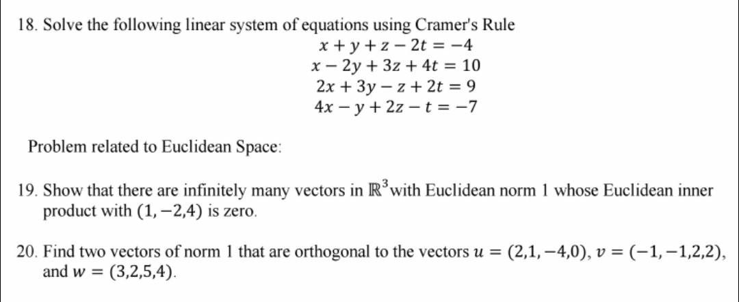 Solved 2. x1 - x2 + x3 - X4 + X5 = 1 2x; – x2 + 3x3 + 4x5 = | Chegg.com