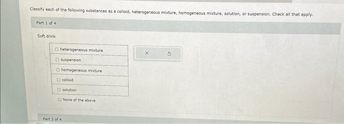 Solved Classify each of the following substances as a | Chegg.com