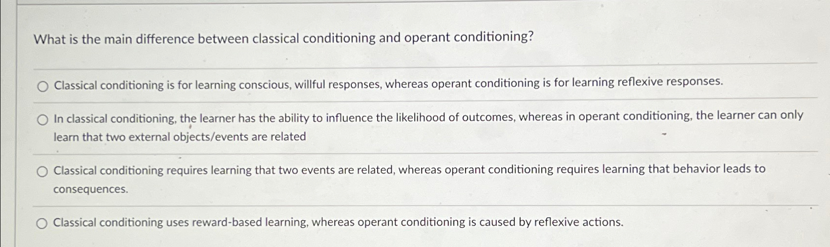 Solved What is the main difference between classical | Chegg.com