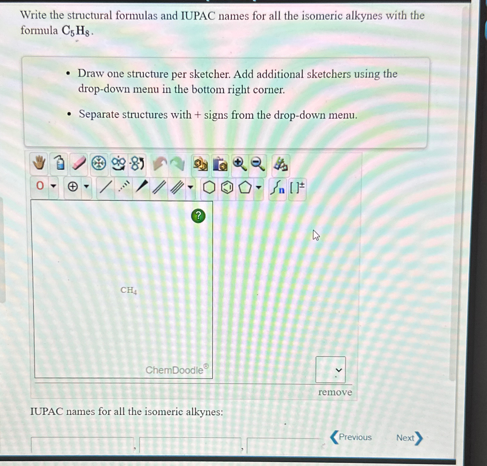 Solved Write the structural formulas and IUPAC names for all | Chegg.com