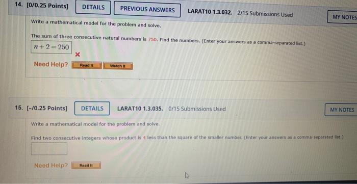 Solved Write a mathematical model for the problem and solve. | Chegg.com