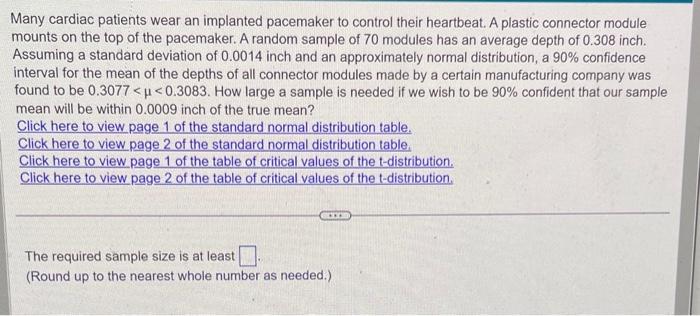 Solved Many cardiac patients wear an implanted pacemaker to | Chegg.com