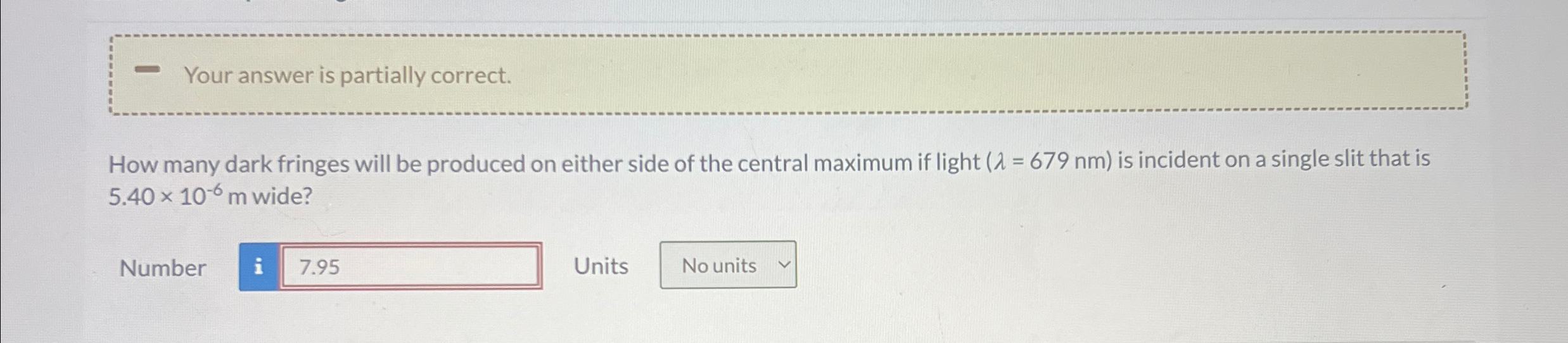 Solved Your answer is partially correct.How many dark | Chegg.com