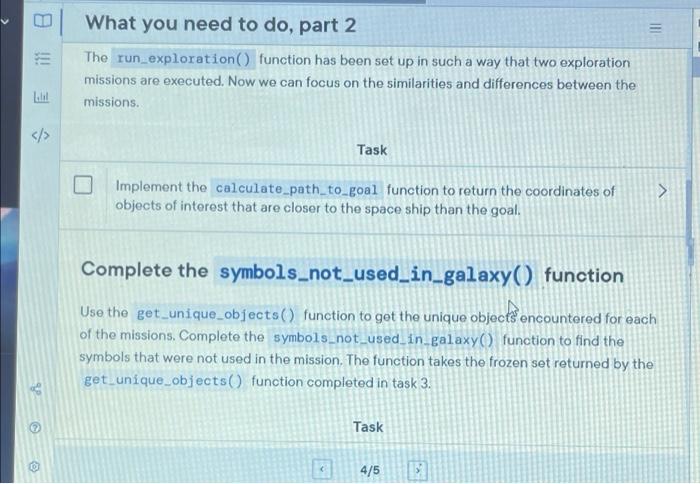 Lab Assessment 6: Space Explorer (Dictionaries and | Chegg.com