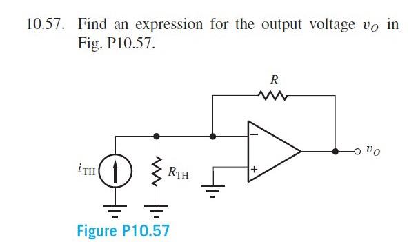 Solved Find an expression for the output voltage V0 in Fig. | Chegg.com