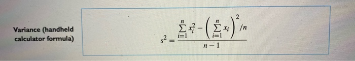 Solved Show that the computing formula for s2 on page 34 is | Chegg.com