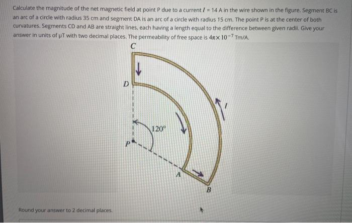 Solved Calculate the magnitude of the net magnetic field at | Chegg.com