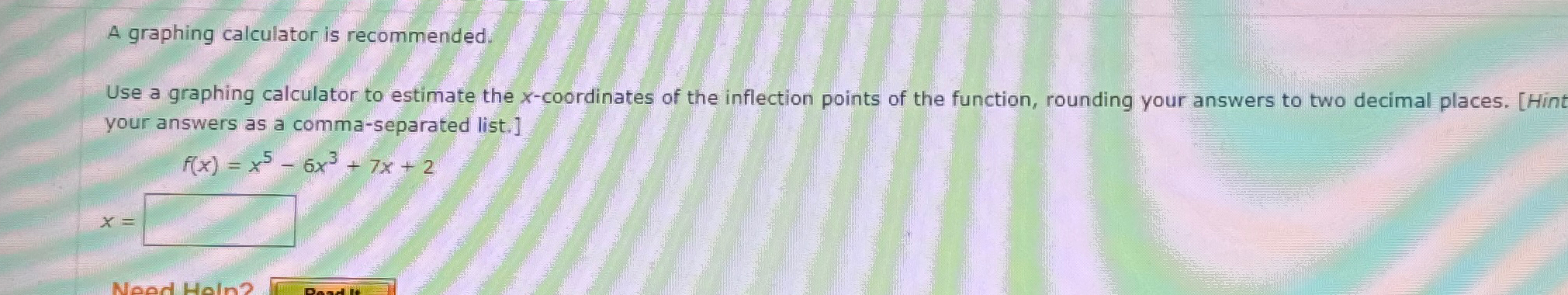Solved A graphing calculator is recommended.Use a graphing | Chegg.com