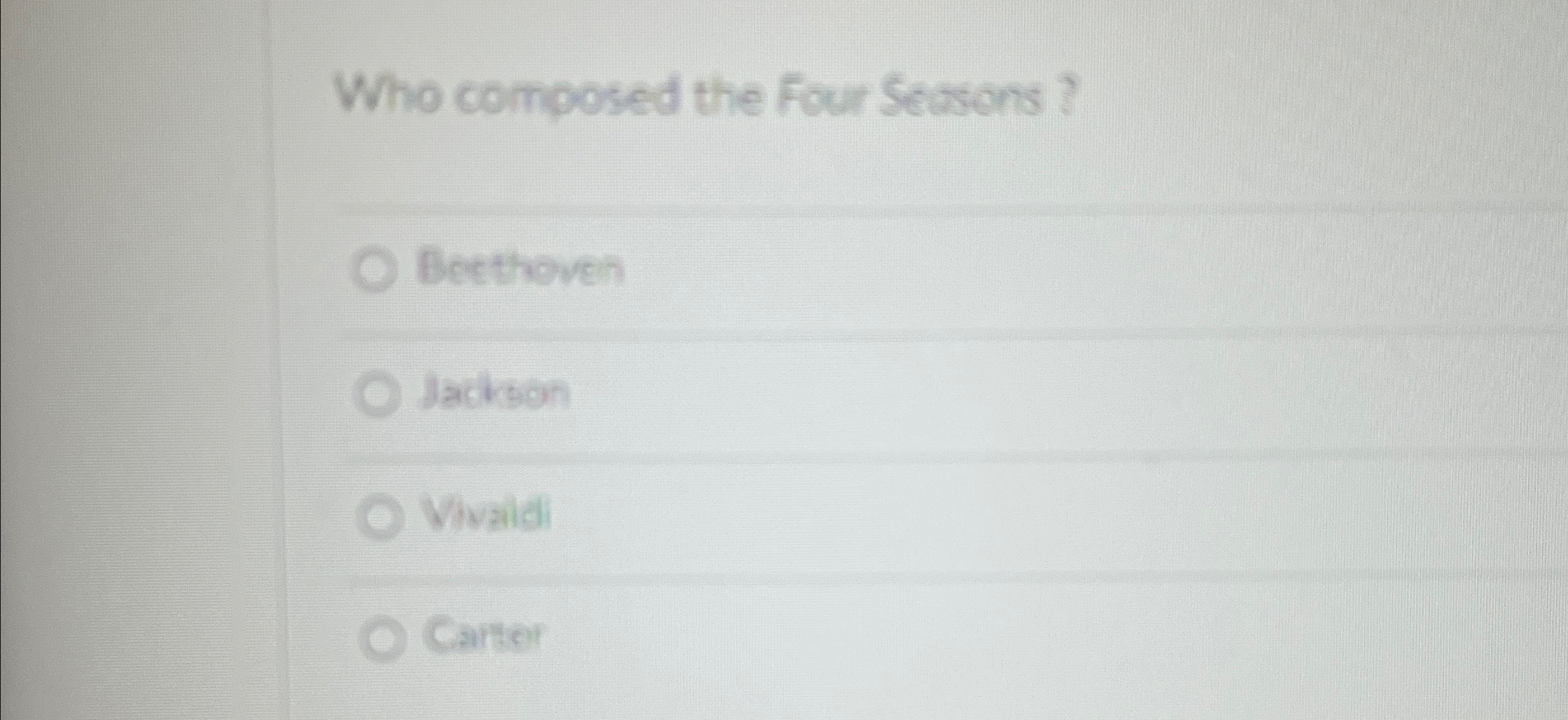 Solved Who composed the Four Seasons | Chegg.com