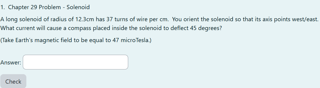 Solved Chapter 29 ﻿Problem - ﻿SolenoidA long solenoid of | Chegg.com