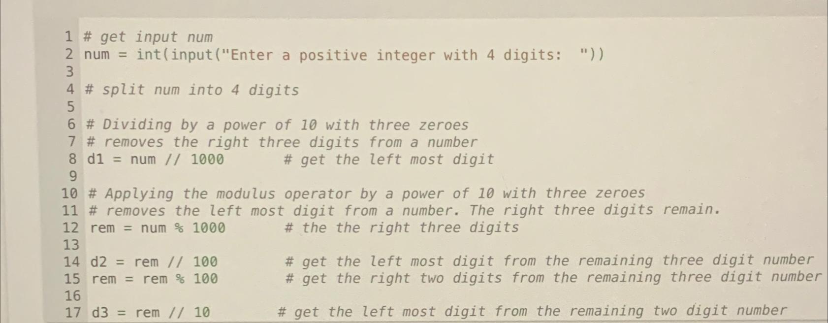 Solved # get input numnum = ﻿int(input("Enter a positive | Chegg.com