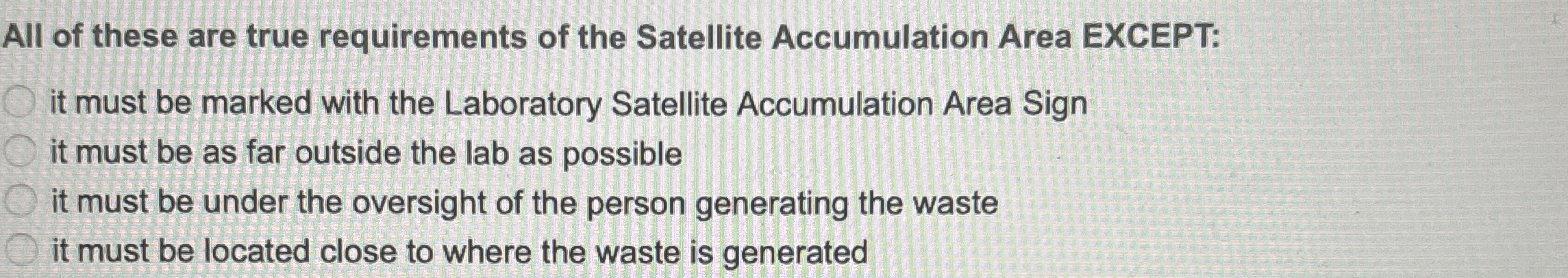 Solved All of these are true requirements of the Satellite | Chegg.com