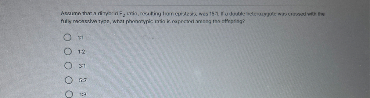 Solved Assume that a dihybrid F2 ﻿ratio, resulting from | Chegg.com