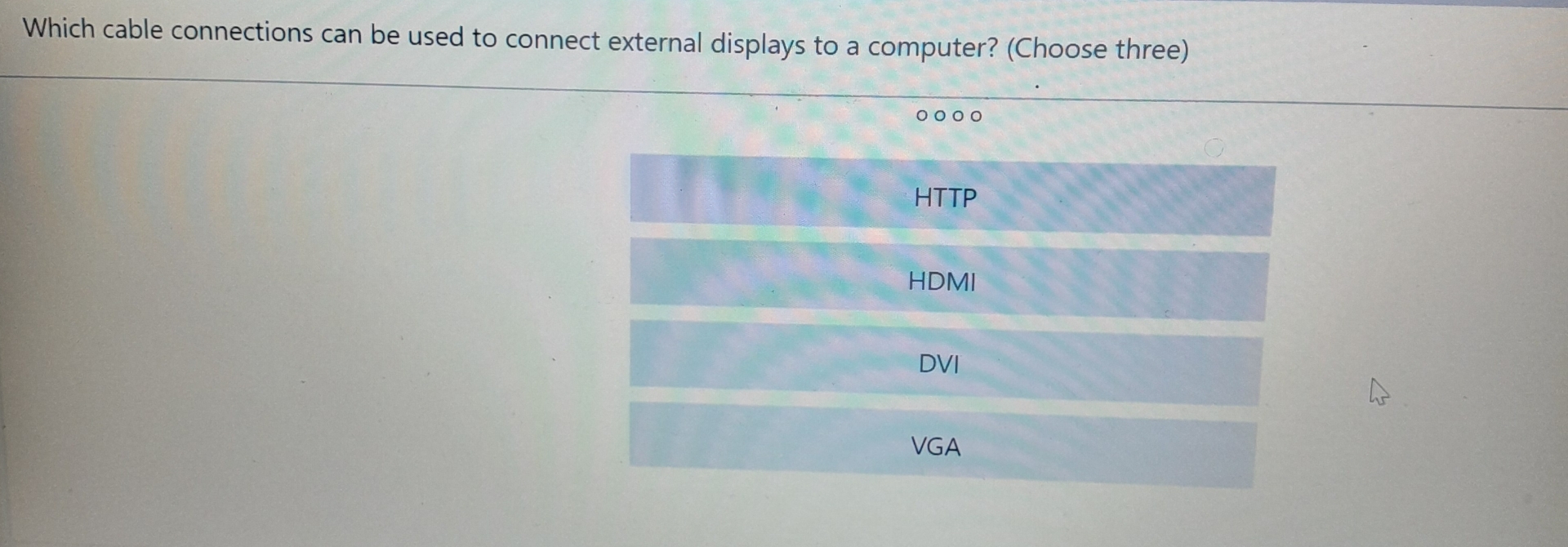 Solved Which cable connections can be used to connect | Chegg.com